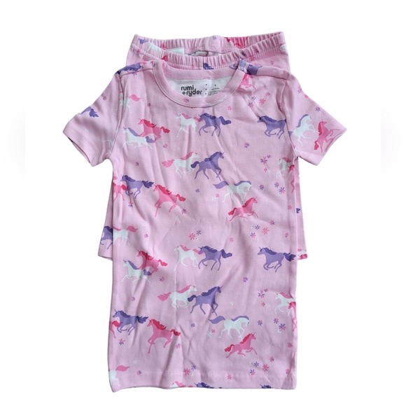 Rumi + Ryder | Pajamas | New Rumi Ryder Pink Unicorn 2 Piece Pajama Set ...